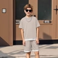 Bmisegm Boys Summer Outfits Soft Comfortable Two Piece Loungewear for ...