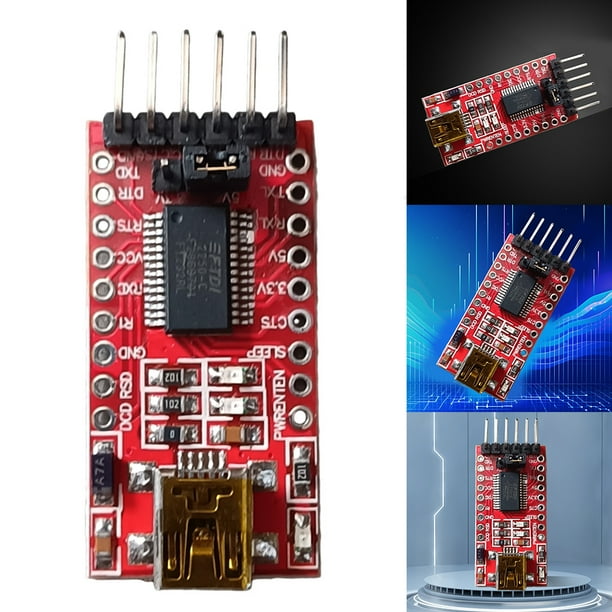 [Red MINI] Módulo FT232RL USB A TTL FT232RL Admite 3 3 V 5 V (Red MINI) | Bodega Aurrera en línea