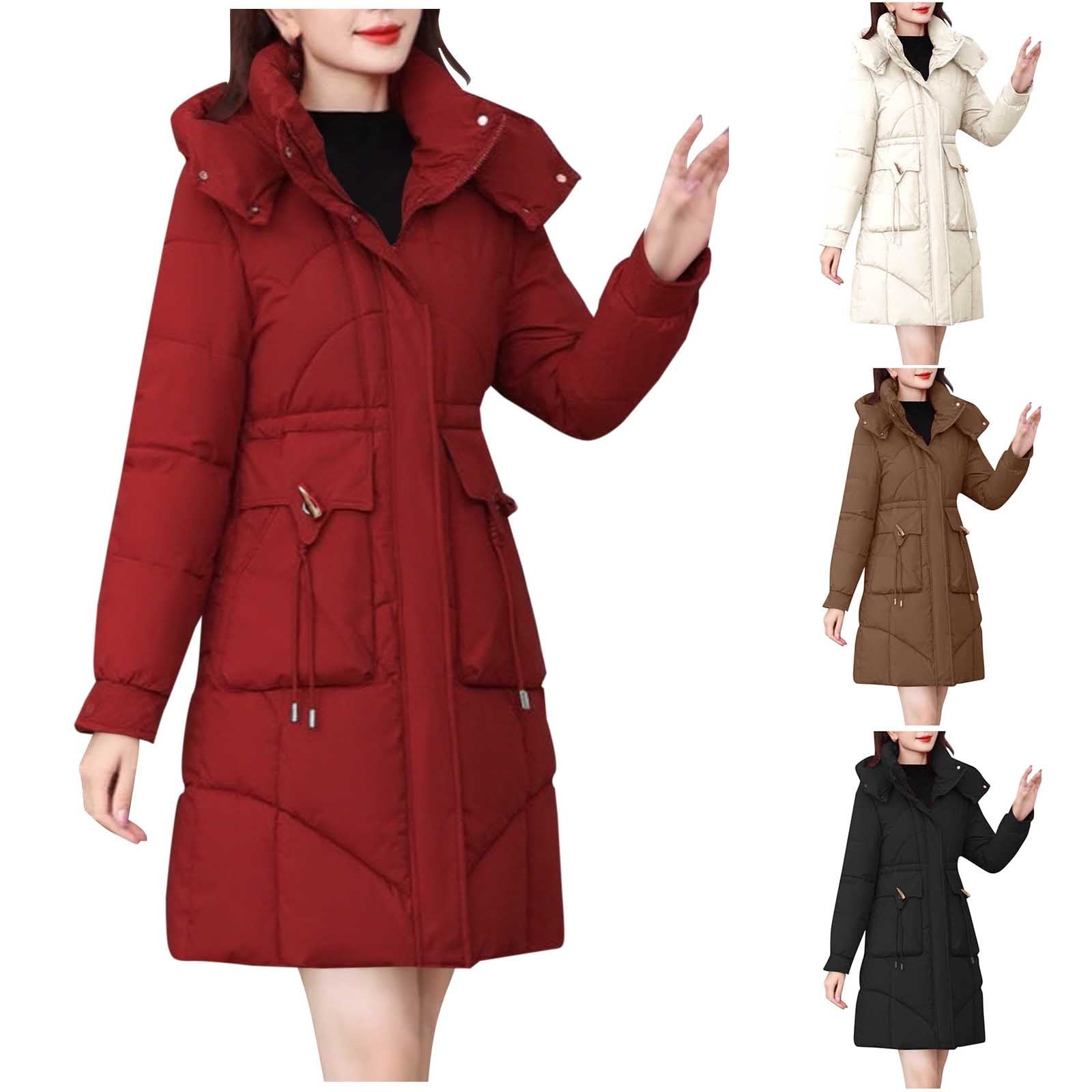 Click here for Syvgva Womens Coat womens Long Sleeved Coat Hooded... prices
