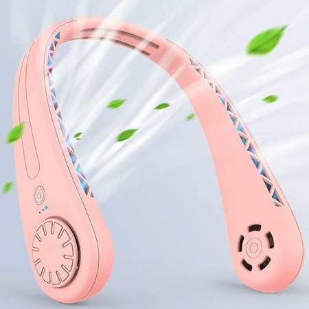 Portable Neck Fan, Hands Free Bladeless Fan, Battery Operated Wearable ...