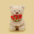 Teddy Bear Plush Toy, Soft Plush Stuffed Animal, Cute Gift with Red ...