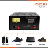 Pyramid 18-Amp Stereo Power Supply, 13.8V DC Output, Built-in Cooling ...