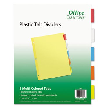 SKILCRAFT, NSN9594441, Tabbed Index Sheets Set, 5 / Set - Walmart.com