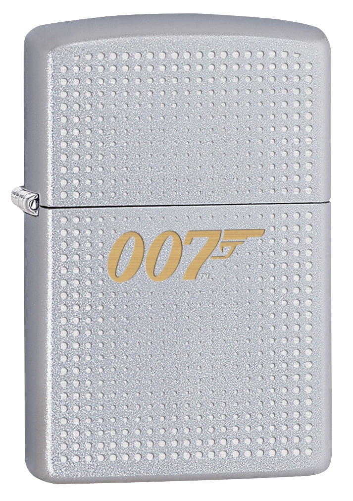 Zippo Lighter: James Bond 007 Logo, Engraved - Satin Chrome 80076 - Walmart.com