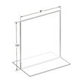 2-Sided Double-Foot Acrylic Sign Holder (Vertical - 8"W x 10"H ...