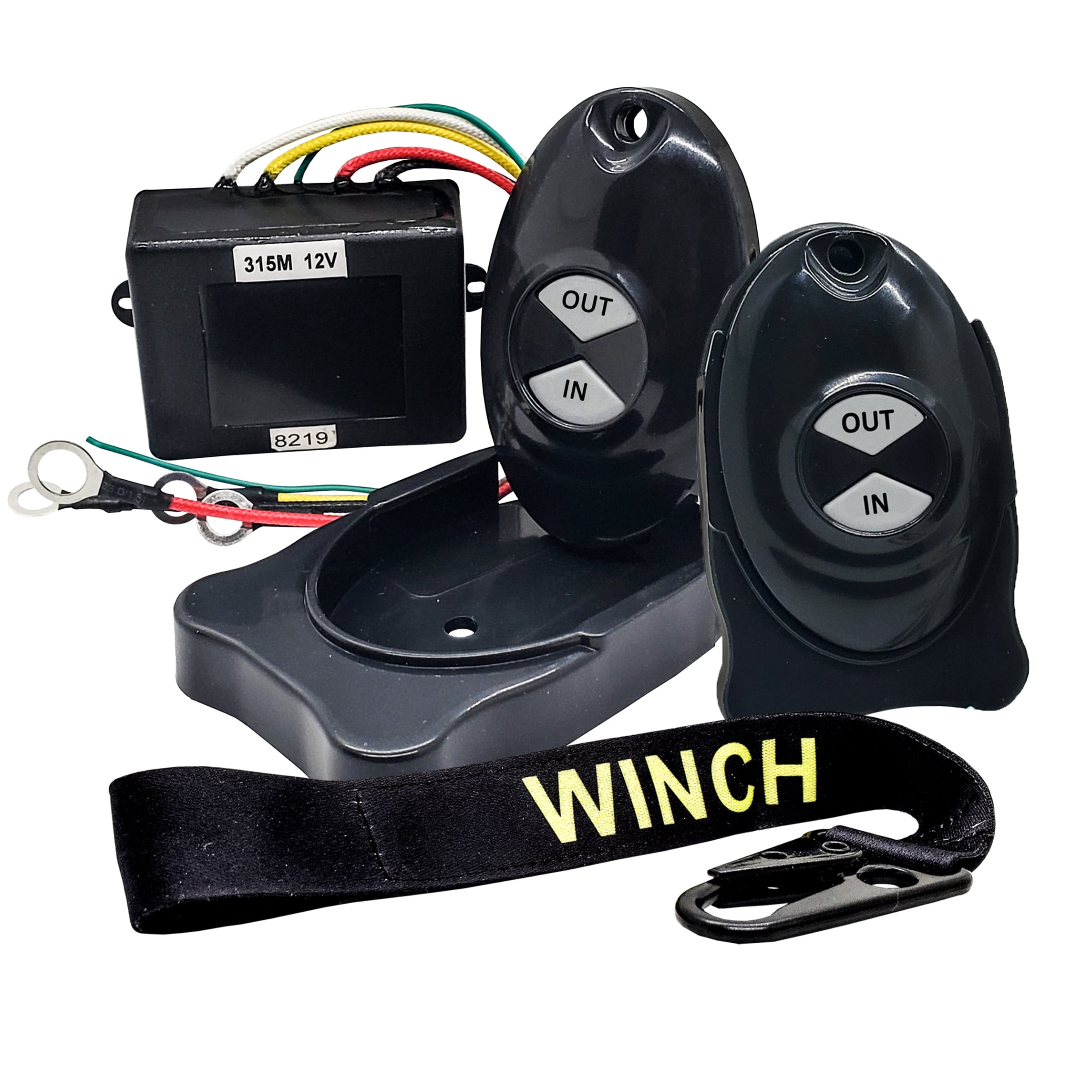 OZ-USA Wireless Winch Remote Control Switch with Winch Hook Strap for ...