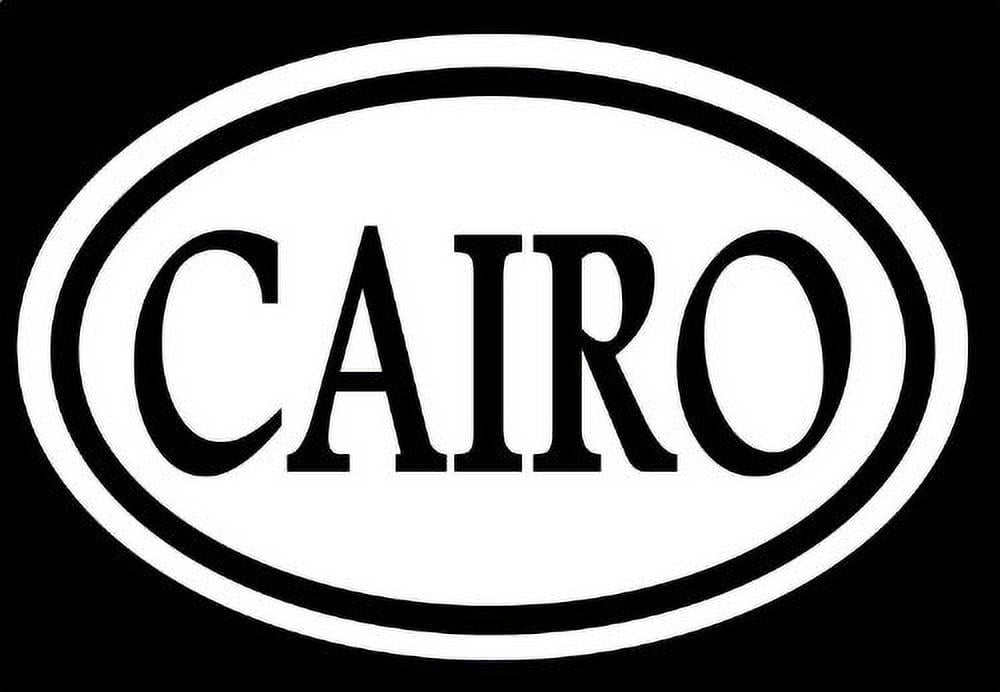 Cairo 6" Sticker Decal Oval Egypt Pyramid Pharoah Egyptians Tomb Love ...