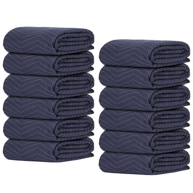 ZENSTYLE 12 Pack Multi-functional Moving Blankets Shipping Furniture ...