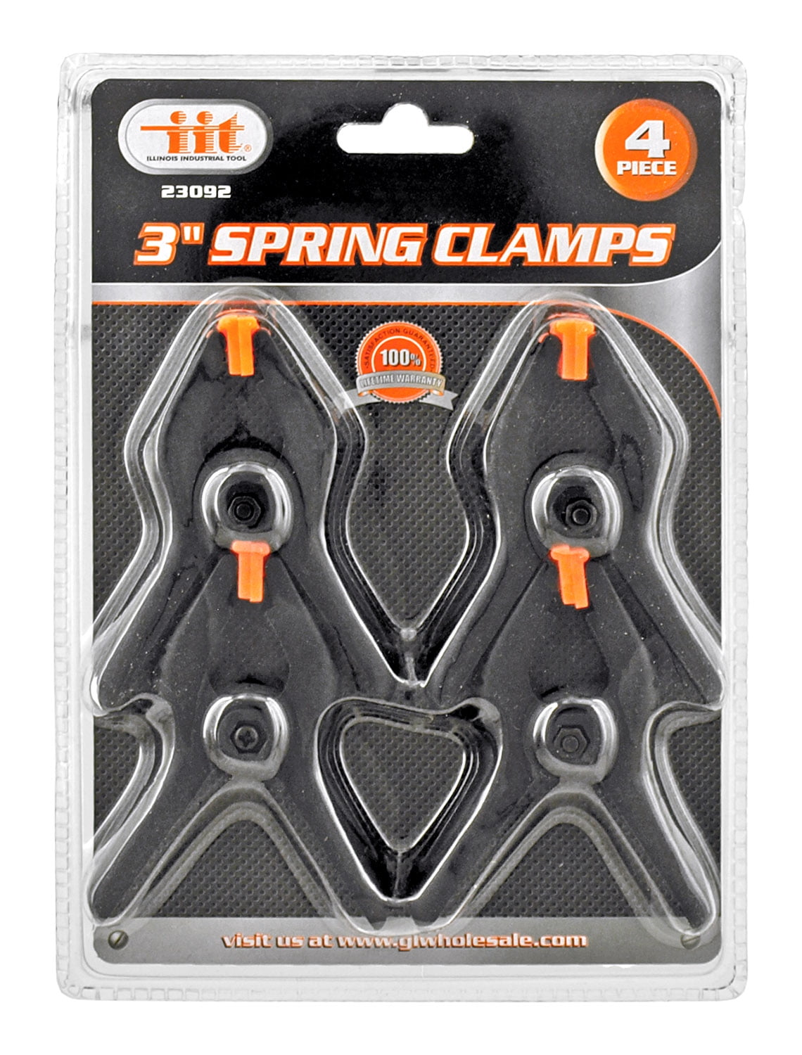 3" Hand Spring Clamp Set of 4 pieces - Illinois Industrial Tool ...