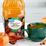 Great Value Spiced Apple Cider 64 fl oz Fresh-Pressed, 100% Cider with ...