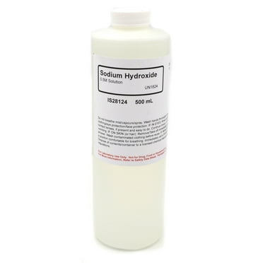 Sodium Hydroxide, 0.1 M (0.4%), Aqueous, Laboratory Grade, 500 Ml ...