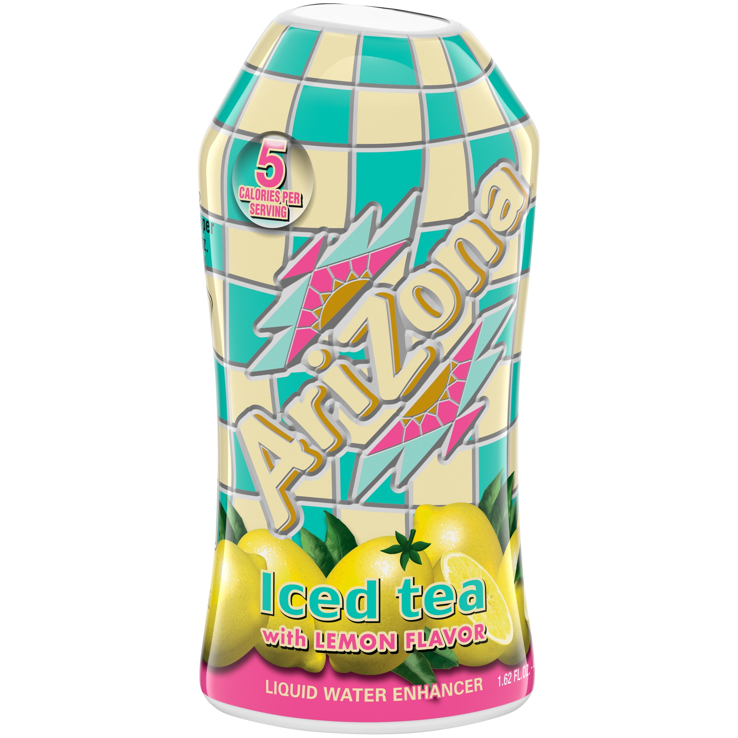 Arizona Iced Tea With Lemon Flavor Naturally Flavored Liquid Water Enhancer 162 Fl Oz Bottle