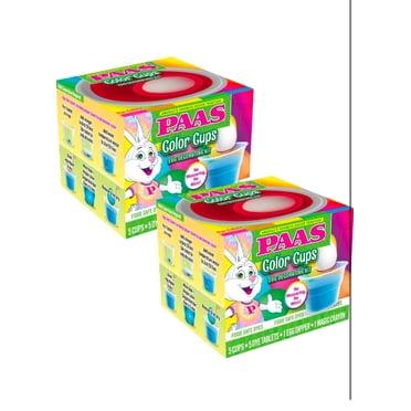 PAAS Water Coloring Easter Egg Decorating and Dye Kit with Color Cups ...