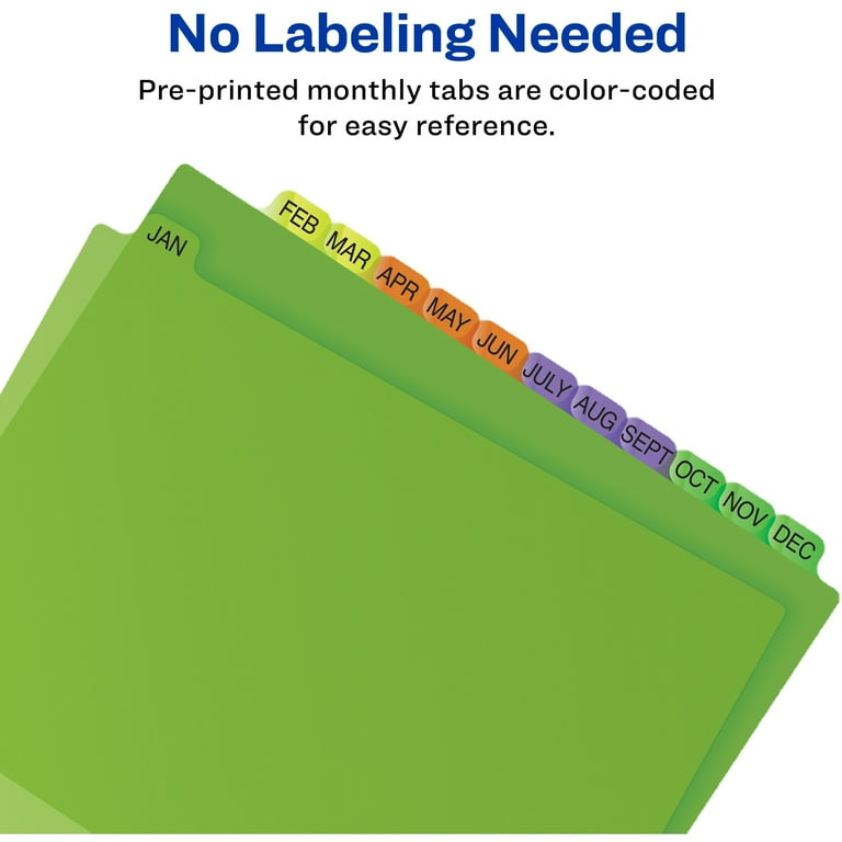 Monthly Labeled Folders