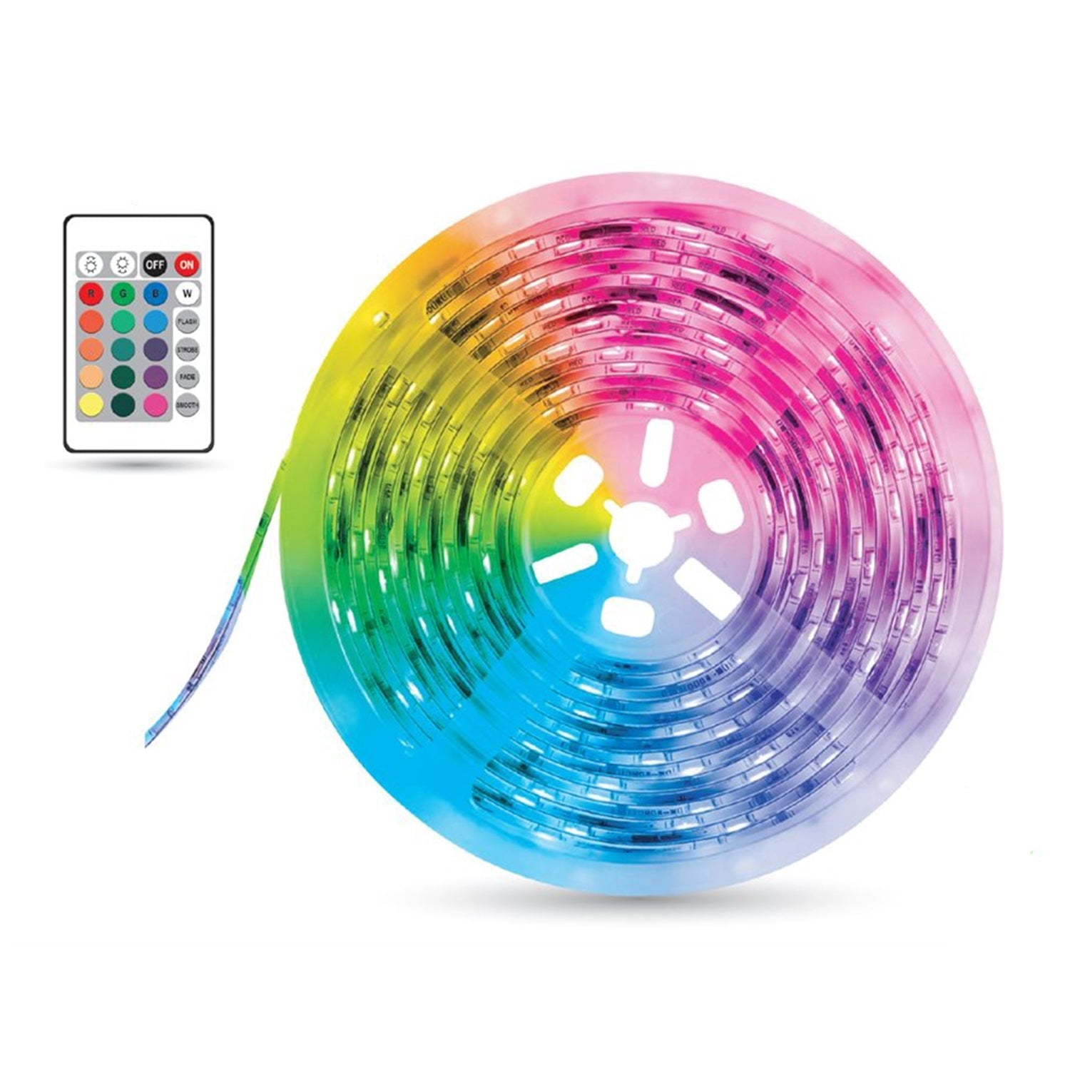 Elink - Self Adhesive LED Strip Lights, 16.5 Feet Long with Remote ...