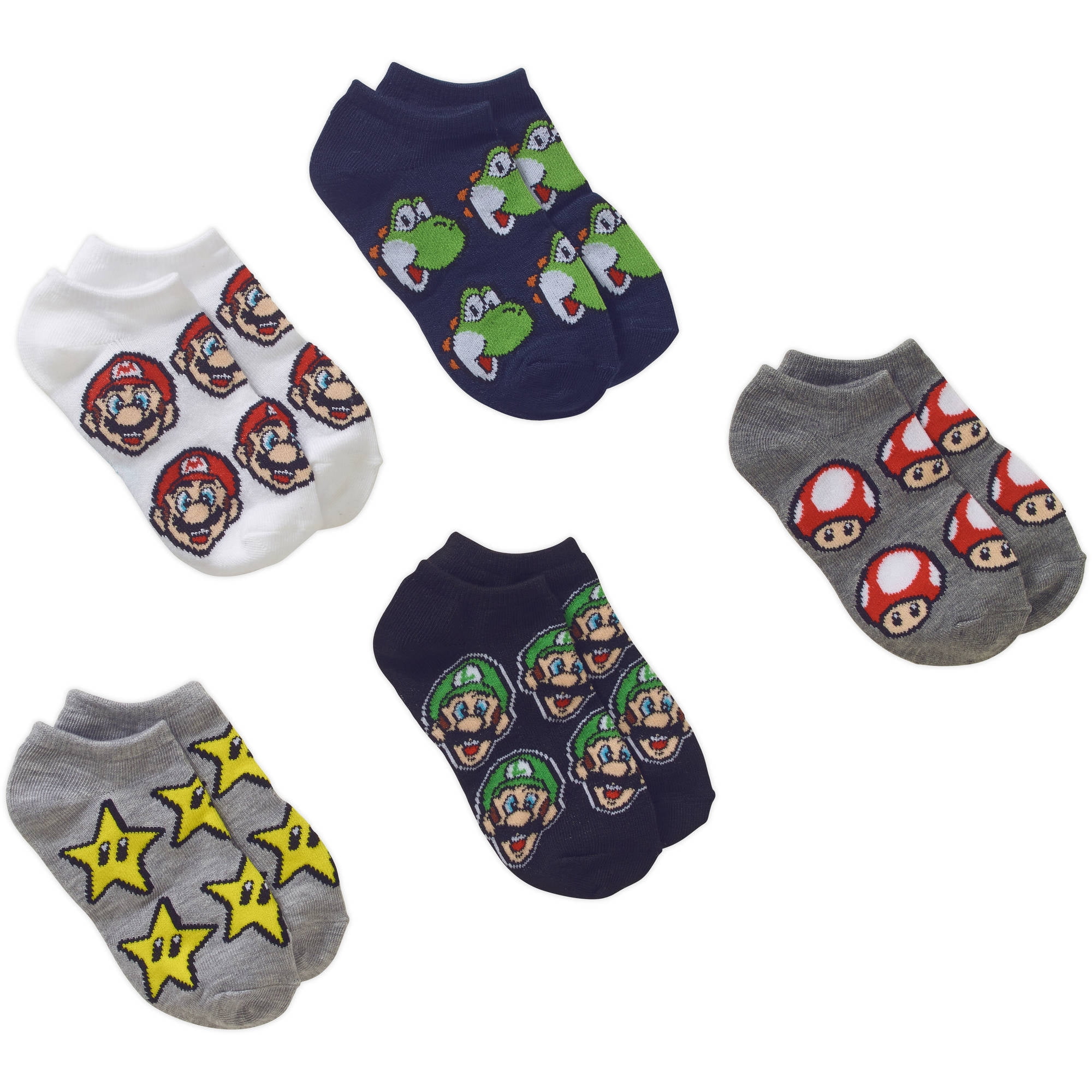 Super Mario Bros., Boys Socks (Little Boys & Big Boys) - Walmart.com