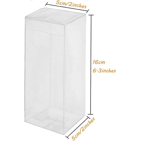 26 Pcs Clear Plastic PVC Box Transparent Gift Boxes Candy Boxes Cube ...
