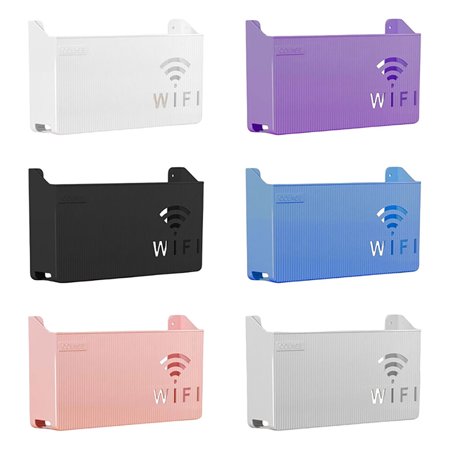 destyer COLNSE WIFI Shelf Router Storage Box No Punching Wall Mounted ...