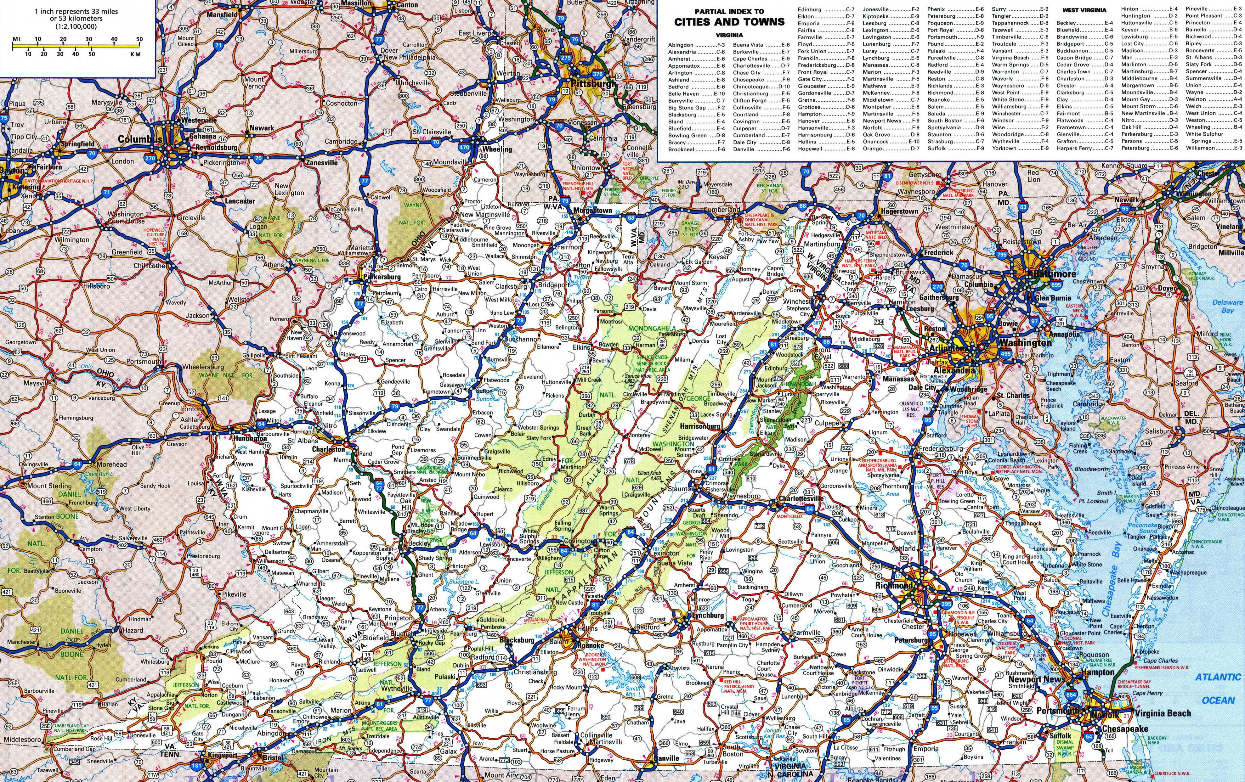 Laminated Map Large Detailed Roads And Highways Map Of Maryland State ... Laminated Map Large Detailed Roads And Highways Map Of Maryland State ...