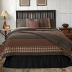 VHC Brands, Beckham, Cotton, 120Wx105L, Luxury King Quilt, Red ...