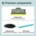GREENCYCLE 1 Pack Compatible for Brother TN360 TN330 Black Toner ...