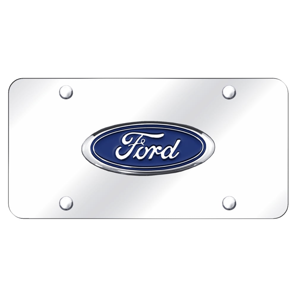 Ford Logo Chrome on Chrome Plate - Walmart.com - Walmart.com