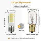2 Pack OHLGT E17 LED Bulb Microwave Oven Light Bulb Dimmable 5 Watt ...