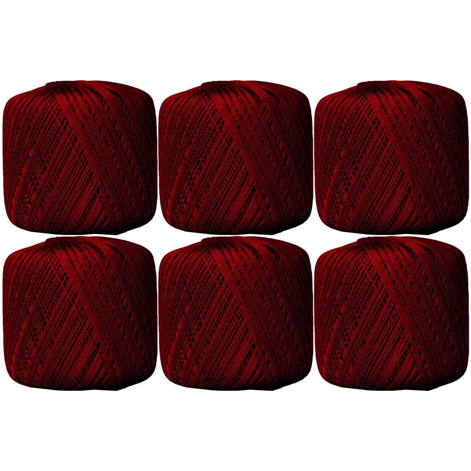 Threadart 6 Ball Pack 100% Pure Cotton Crochet Thread by Threadart ...