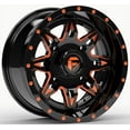 Fuel Lethal Orange 14" Wheels 28" Moto MTC Tires Sportsman 550 850 1000 ...