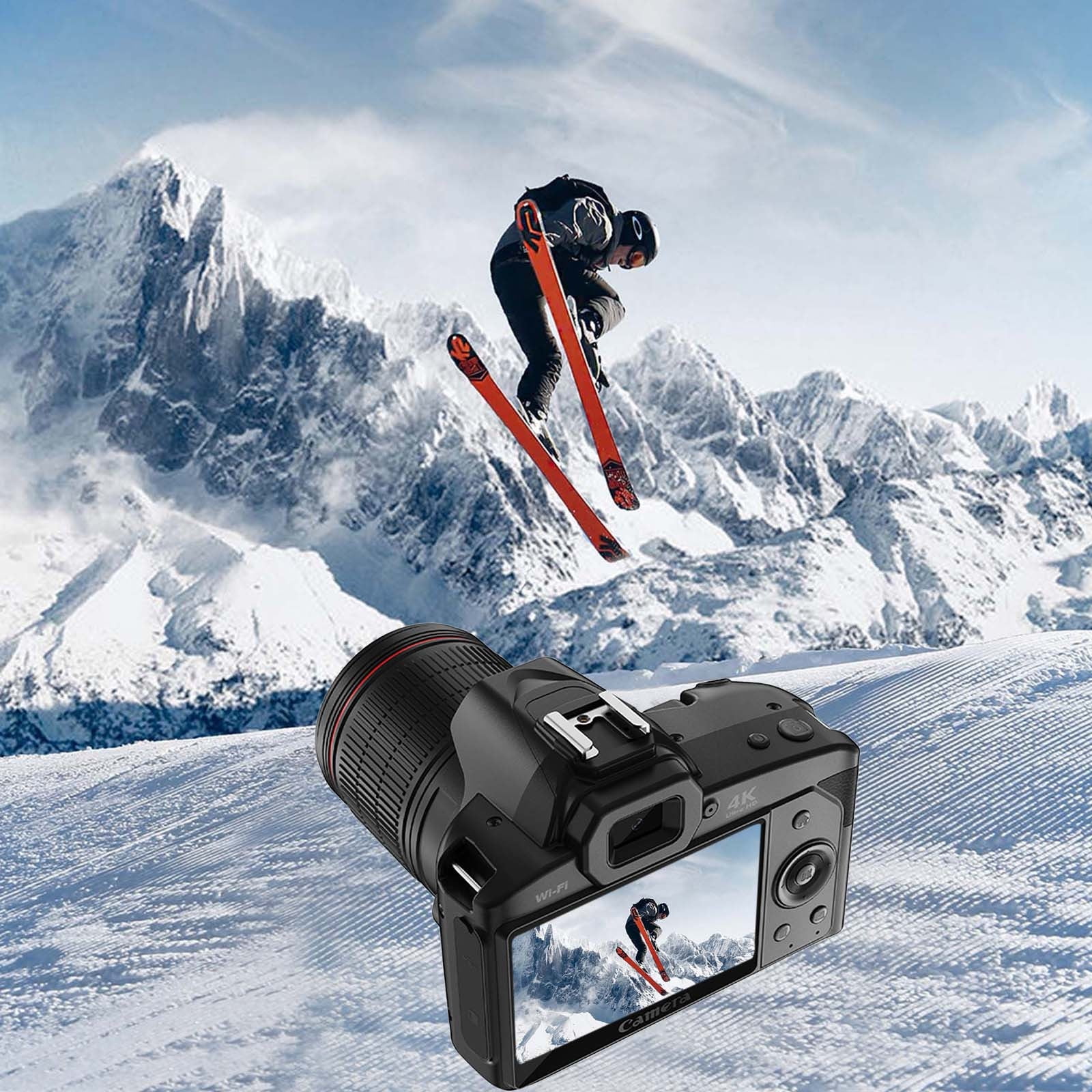 4K HD Dual Camera, 3 Inch Screen, Wifi SLR Camera, 64 Million Beauty ...