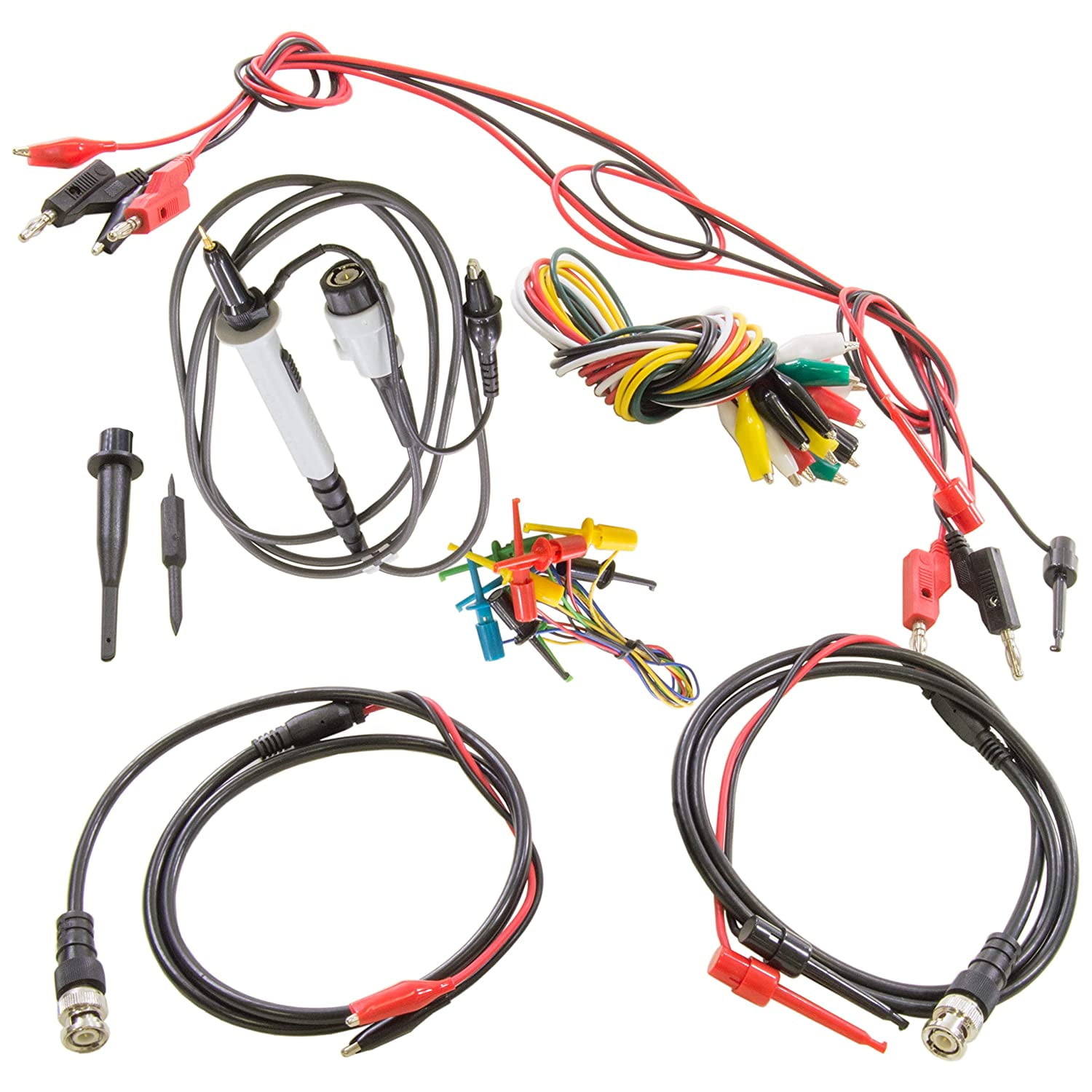 Test Lead Kit with 60MHz Scope Probe, BNC to Alligator, BNC to IC Test ...