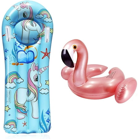KCSD 2 Pack Inflatable Pool Floats Toys for Kids, Unicorn Inflatable ...