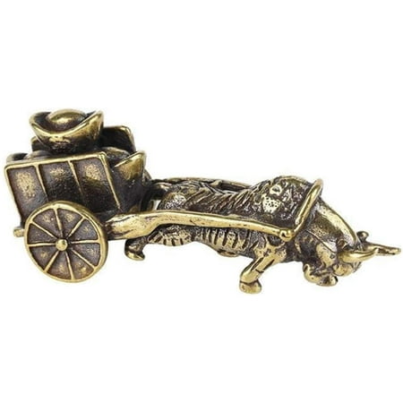 Feng Shui Statue Ox Bull Cow Ingot Wealth Lucky Figurine Chinese Zodiac ...