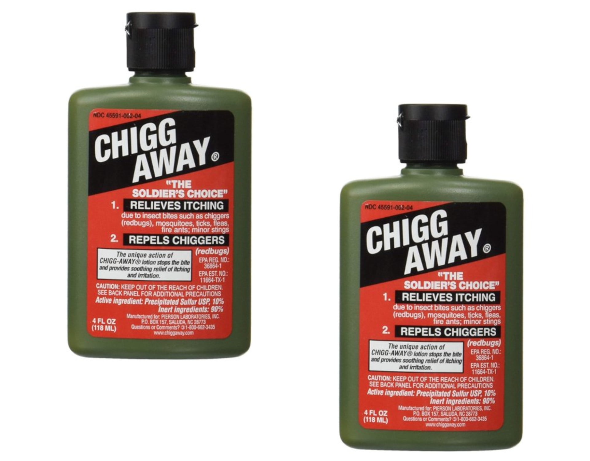 2 Pack Chigg Away Anesthetic, Choice Relieves Itching & Repels 4 oz ...