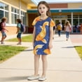 BZSMCE Short Sleeve dress Dress Casual Cotton Dresses-Koi Fish Pattern ...