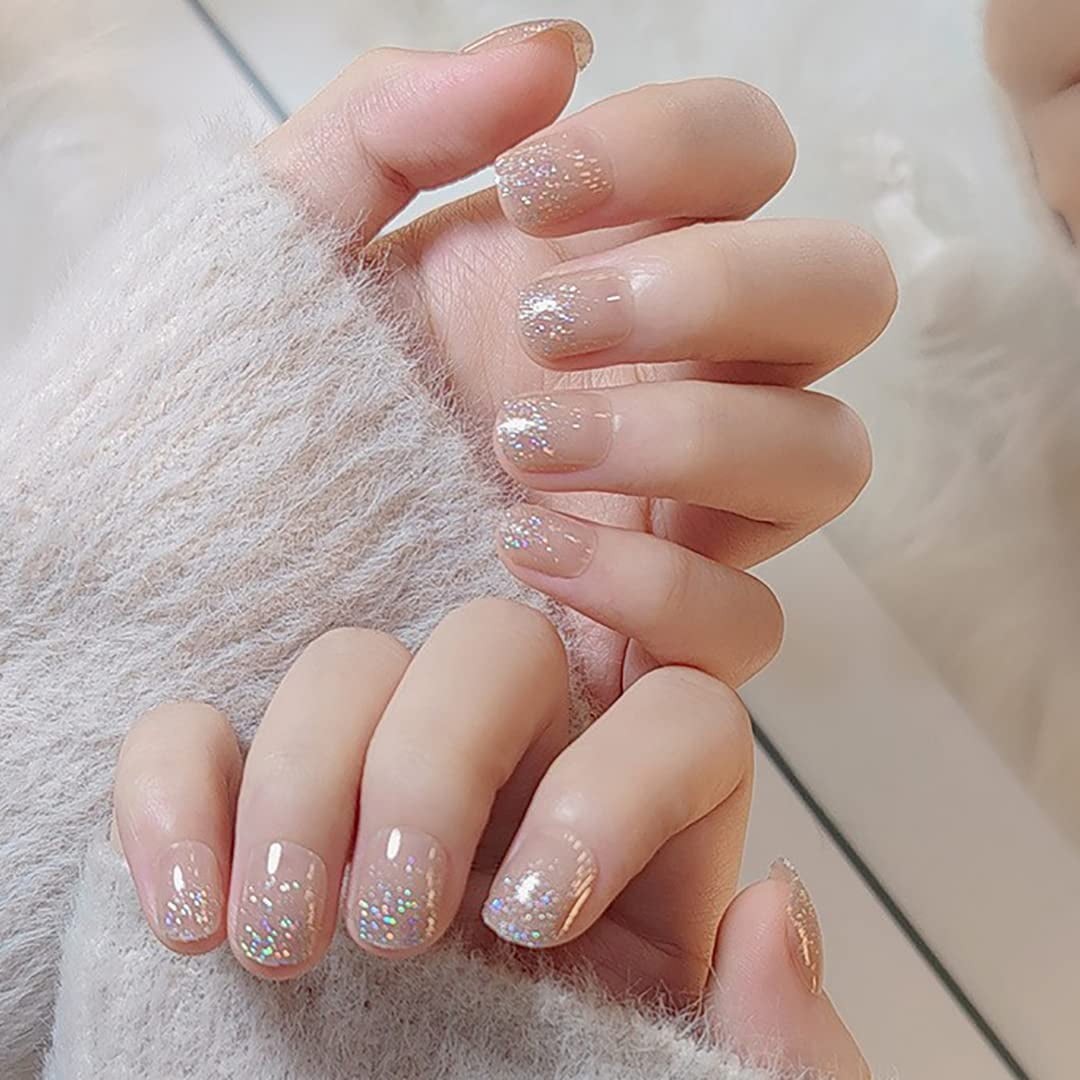 Square Round Acrylic Nails