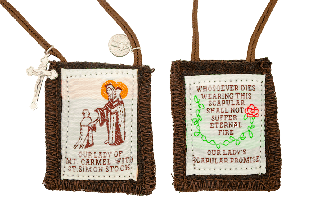 Catholic Holy Figure Saint Scapular (Regal Brown) - Walmart.com
