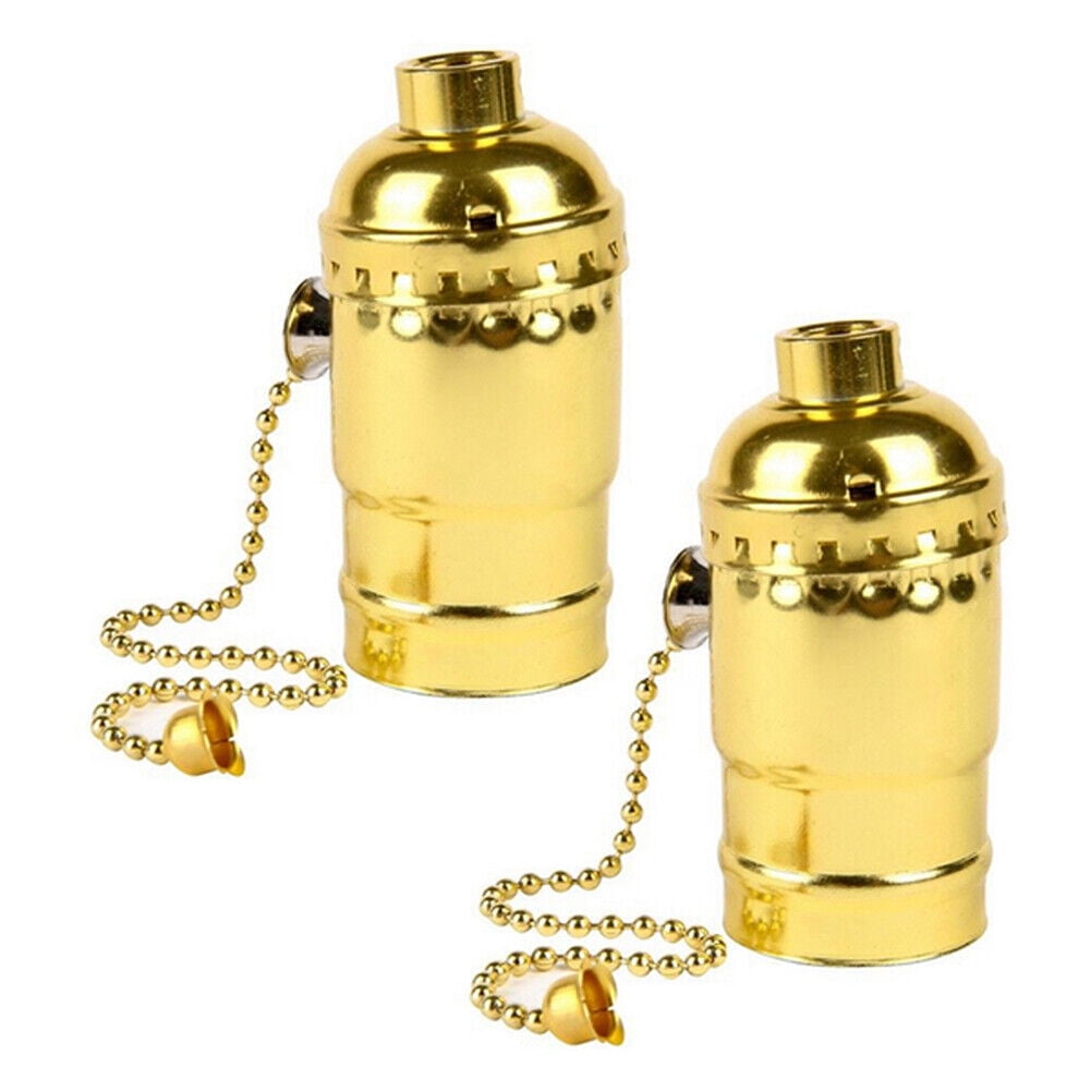 Pull Chain Light Bulb Lamp Socket Replacement Switch E27 E26 3 Way 250W ...