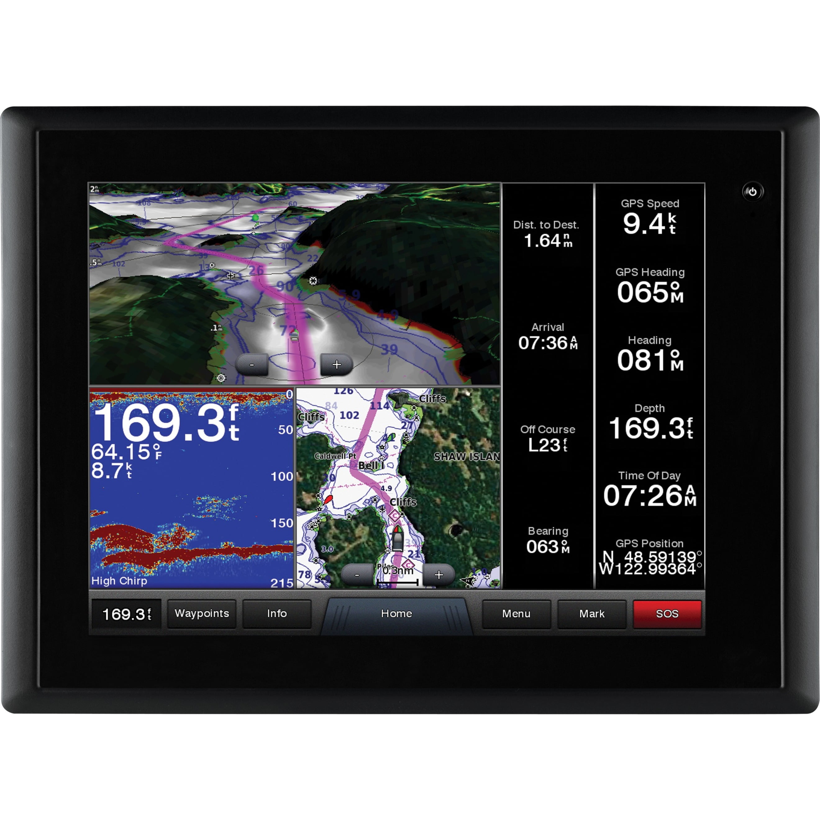 Garmin GPSMAP 8215 Marine Chartplotter - Walmart.com