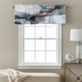Abstract Art Black Grey Valances for Windows, Marble Texture Valance ...
