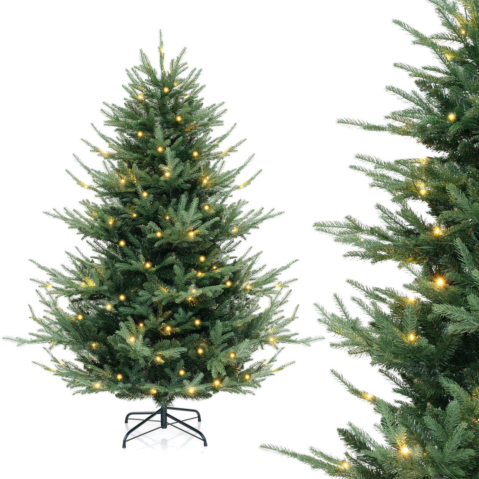 Click here for Costway 6 Ft Artificial Xmas Tree With 778 Pvc Pe... prices