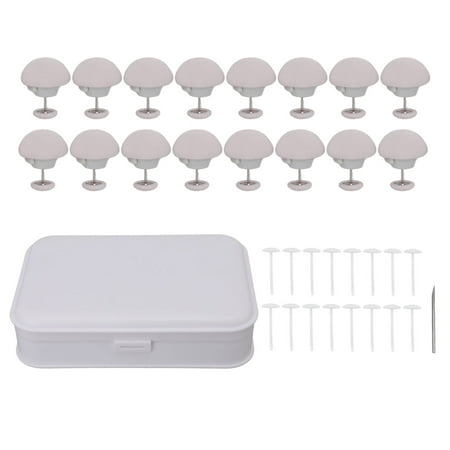 16PCS Bed Duvet Sheet Fixing Clip Mushroom Shaped Cloth Needle Plastic ...