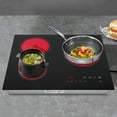 26-inch 3-Burner Ceramic Cooktop with Infrared Heating, 2600W Electric ...