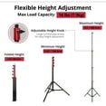 Flashpoint Pro Air-Cushioned Heavy-Duty Light Stand (Red, 9.5 ...