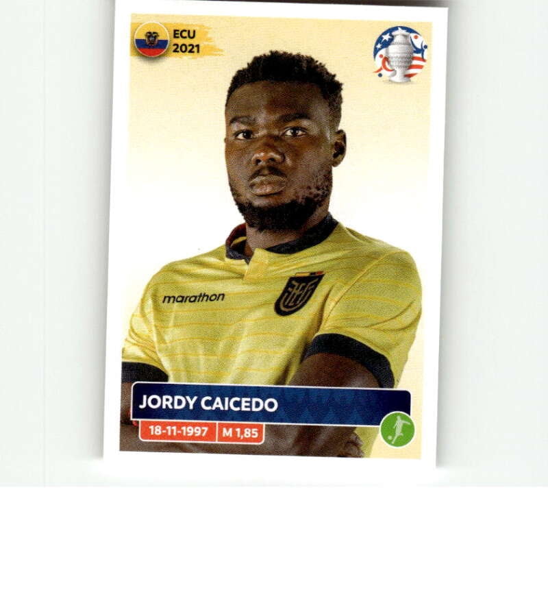 2024 Panini CONMEBOL Copa America Sticker #ECU21 Jordy Caicedo Ecuador ...