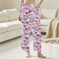 YUNAFFT Festive Christmas Print Pajama Pants for Women Cozy Fleece ...
