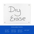 18x24 Dry Erase Board for Wall - with .25 Clear Acrylic and Satin Stand ...