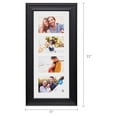 Mainstays 4x6 4-Opening Matted Wall Collage Picture Frame, Black ...