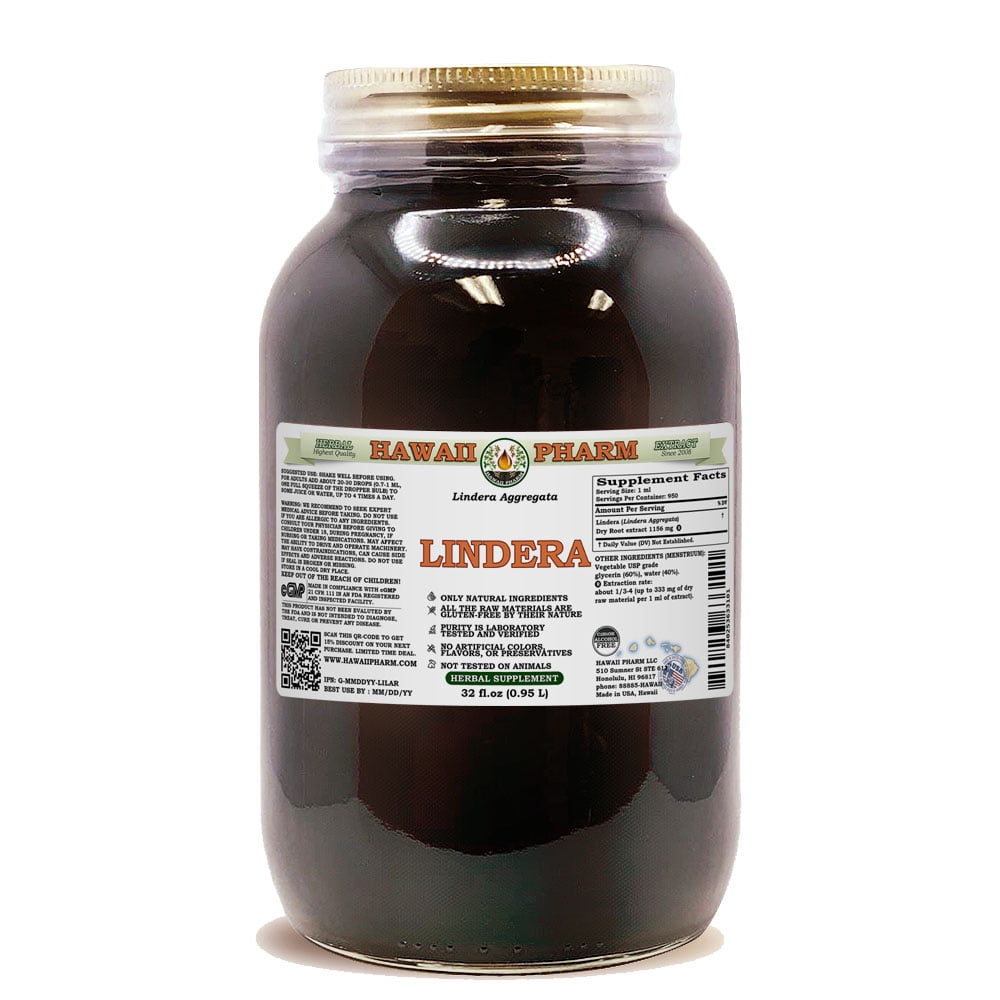 Lindera (Lindera Aggregata) Dry Root ALCOHOL-FREE Liquid Extract ...