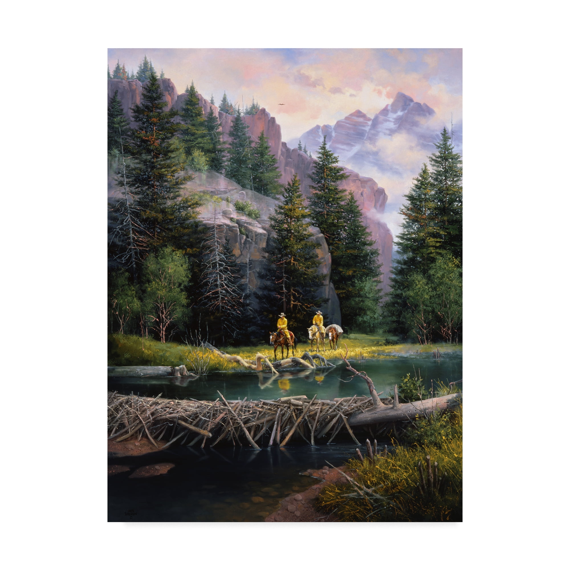 Trademark Fine Art 'Lure of the Rockies' Canvas Art by Jack Sorenson ...